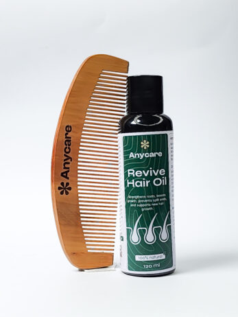 Wooden comb + Revive Hair Oil Combo - AnyCare